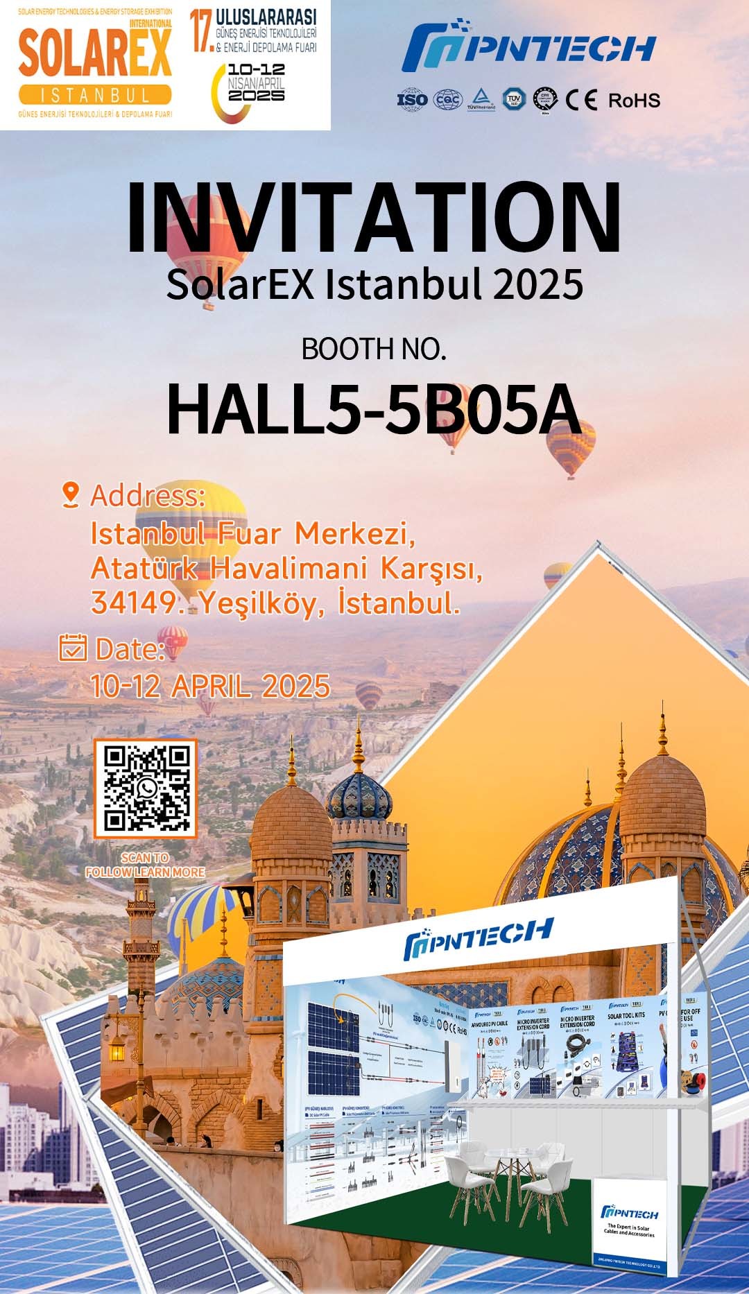 Excited to be exhibiting at Solarex Istanbul 2025!
