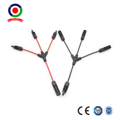 Y Type Male & Female PV Solar Panel Branch Connector