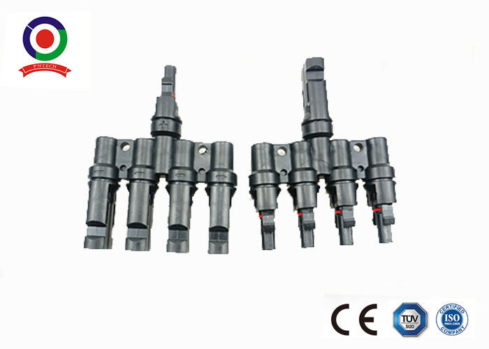 IP67 waterproof Solar T type 4 in 1 Branch Connector for Solar Power Plant
