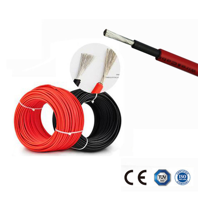 TUV CE certificated DC single core PV1-F 6mm2 solar pv cable for solar ...