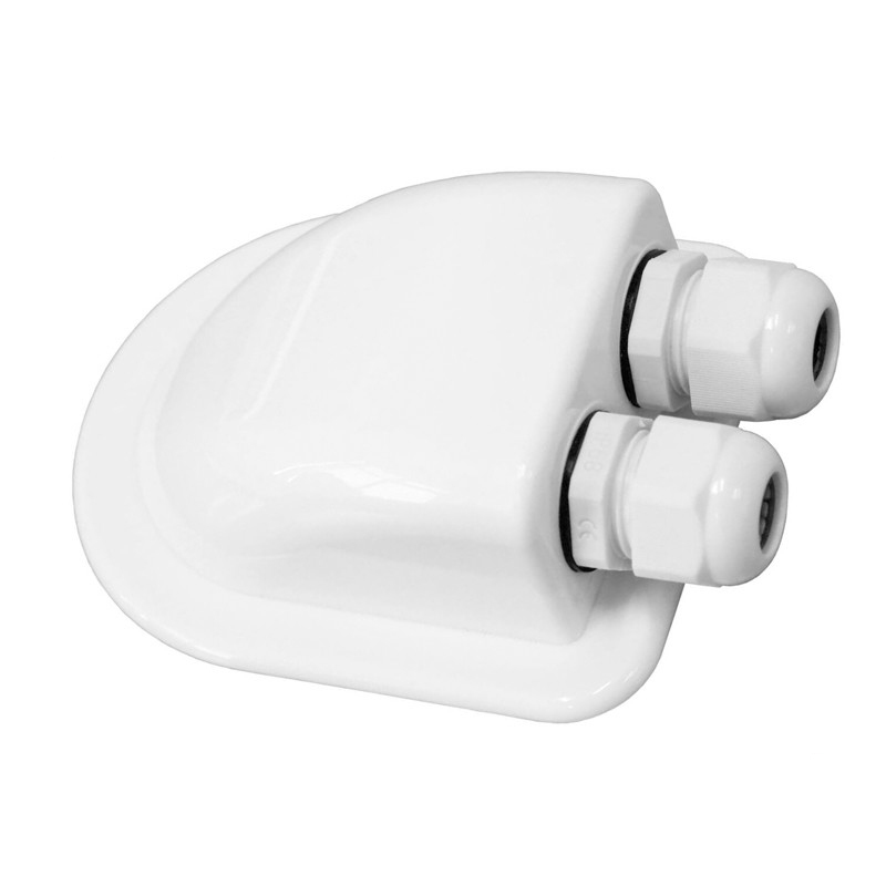 Weatherproof ABS Solar Double Cable Entry Gland