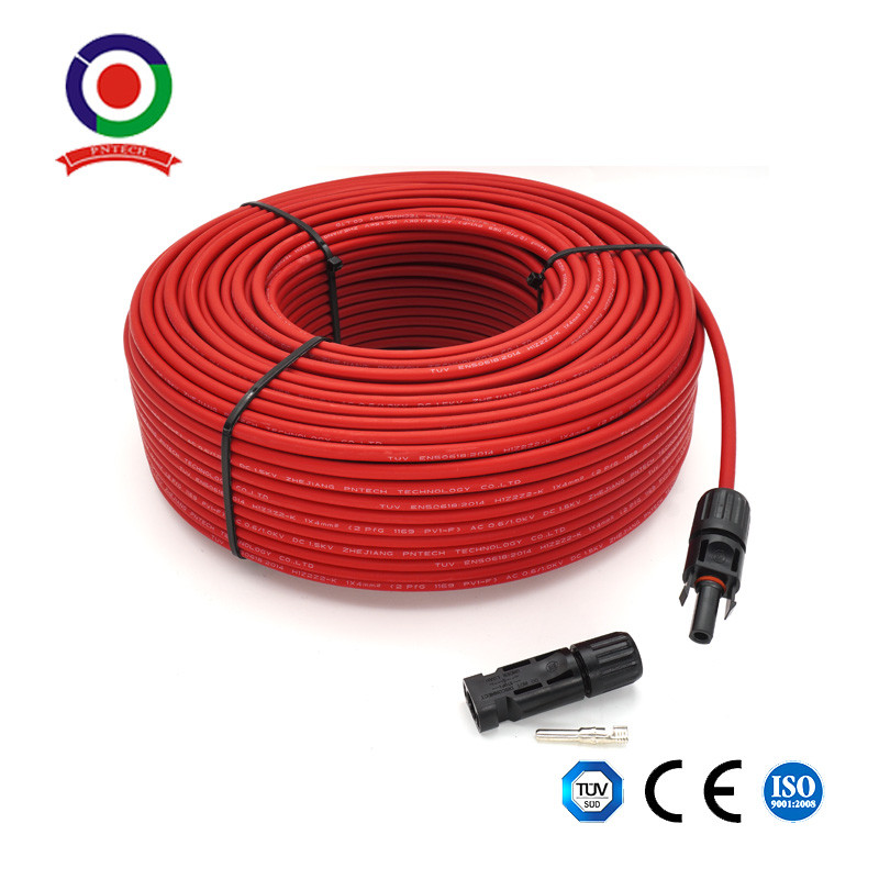 1 Pair Female And Male Connector Adapter Kit 30FT Red Black