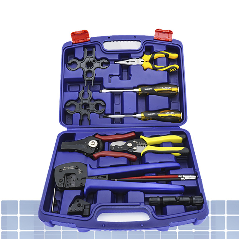 Plastic Packing Handle MC4 Crimping Tool Kit For Tyco Solar Connector ...