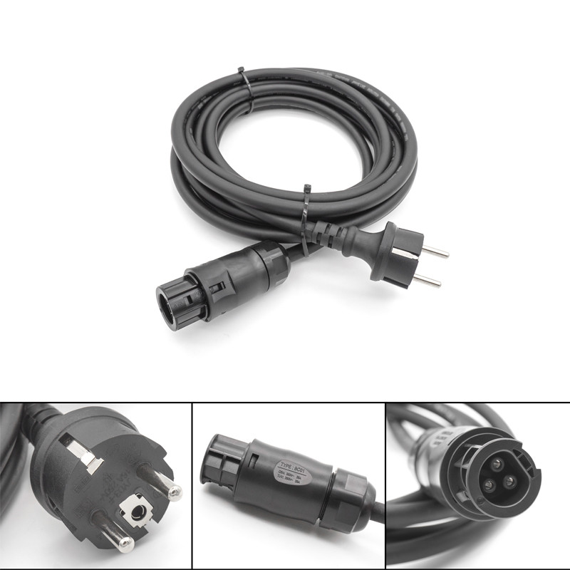 25A AC Power Cable for Micro Inverters 3x1.5mm2