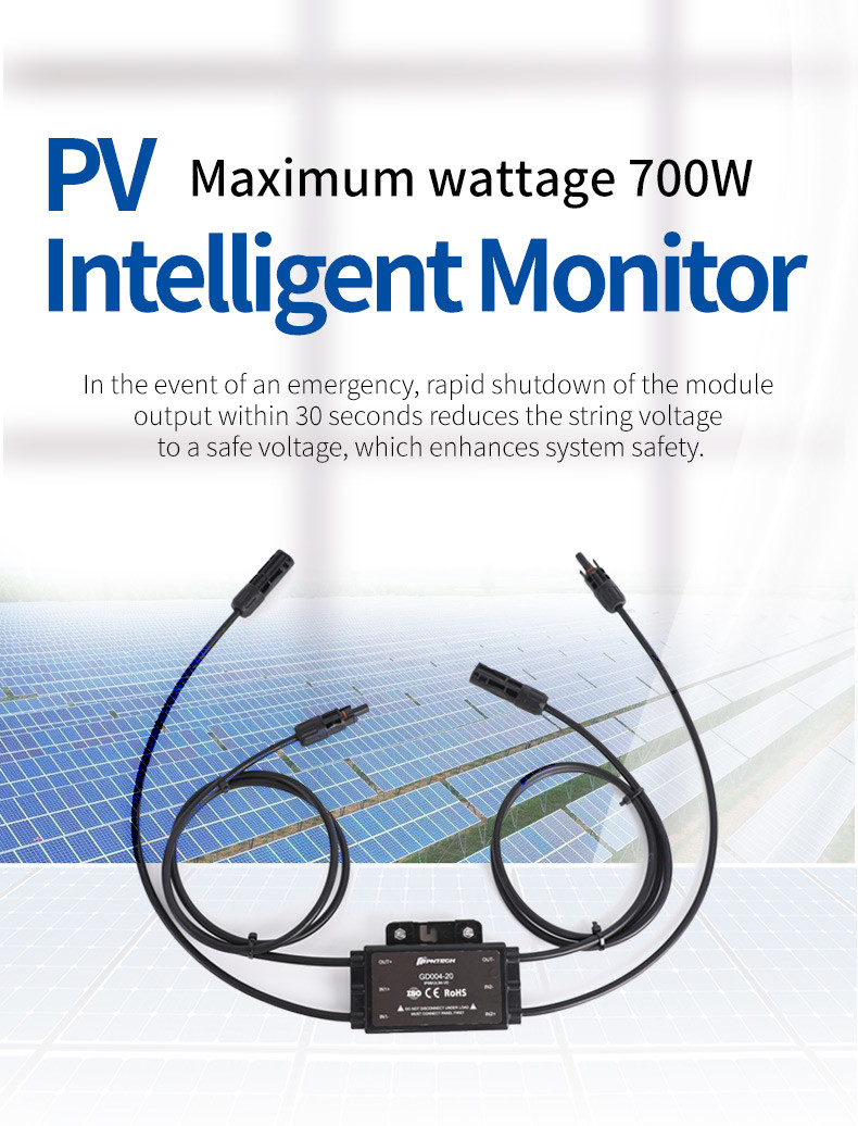 200mW Consumption Solar Power IP68 Rapid Shutdown Device