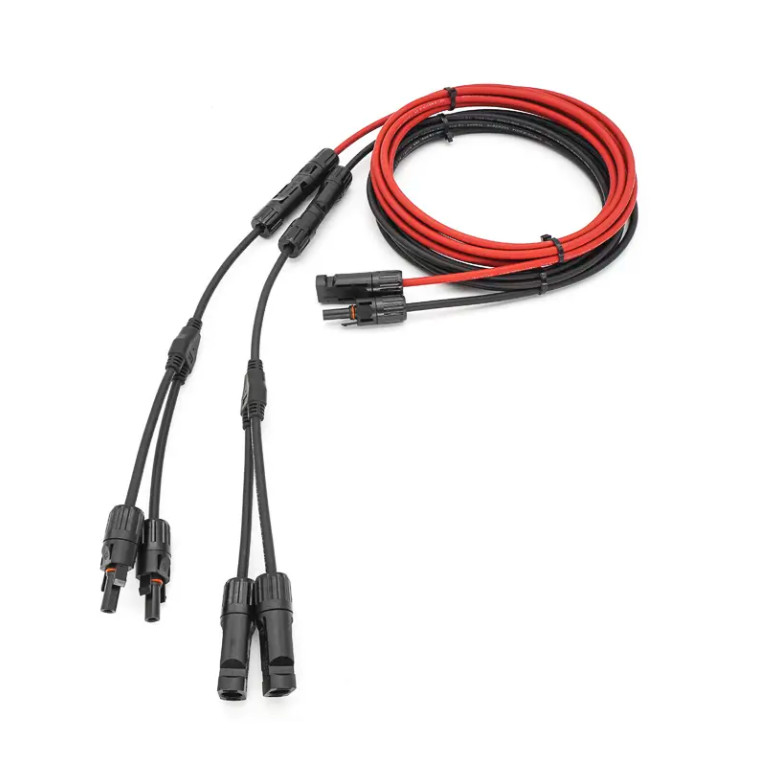 10 Feet Black And Red Solar Power Cable Harness 1500V 4mm2/6mm2 For ...