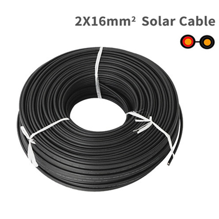 16mm Twin Core Solar Cable - TUV Certified, Double XLPE Protection