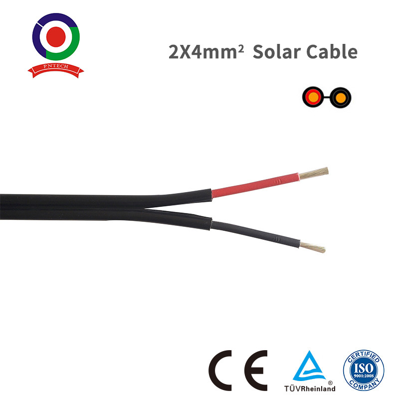4mm2 Twin Core DC Cable Solar PV Cable 100 Meter Roll