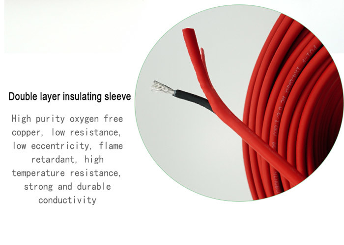 Flame Retardant CE 1.5KV 40A 4mm2 Copper Tinned DC Solar Cable