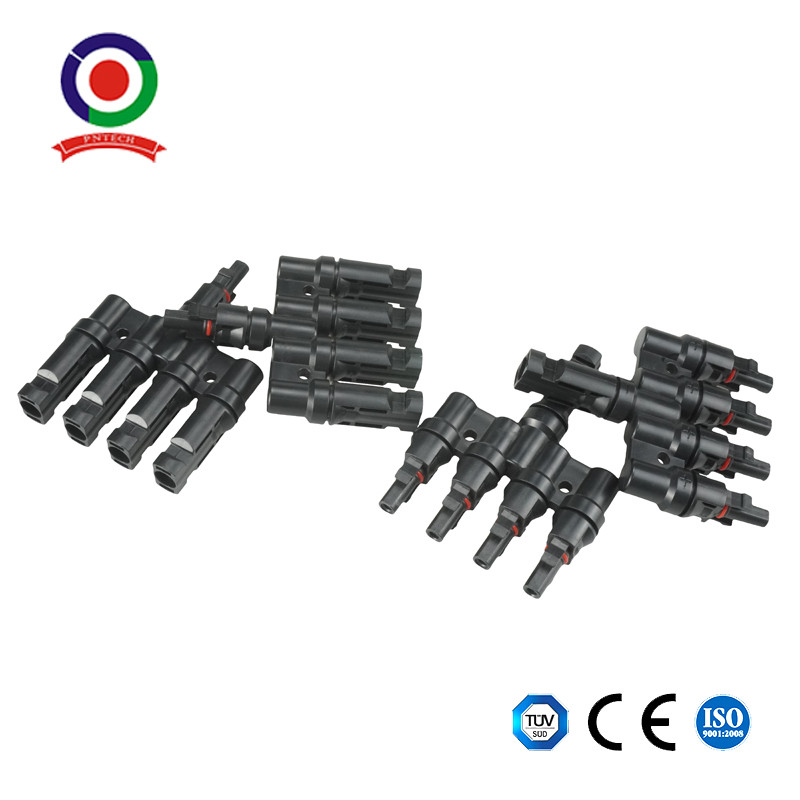PV Solar Panel Connector 1 To 4 T Branch Connectors Cable Coupler ...