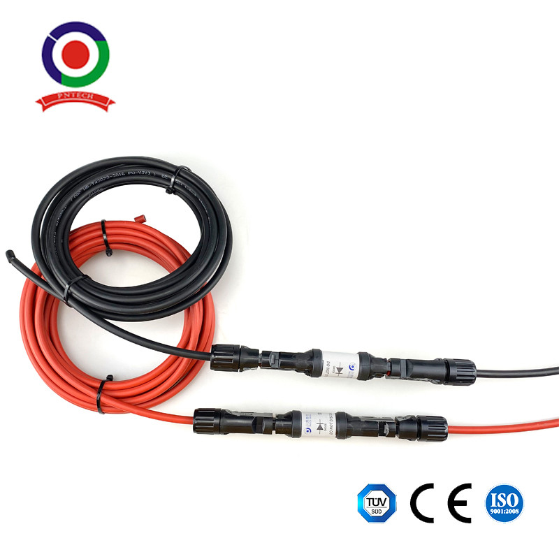 1.5mm2 Male Female Connector To Pv 6kv Solar Panel Extension Cable With ...