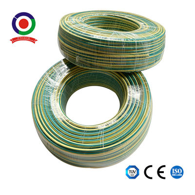 Copper Core Yellow And Green Pvc Grounding Cable Insulation Power Line ...