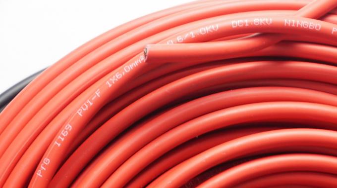 6mm DC Solar Cable 1800V High Voltage PV Solar Wire For PV Panel