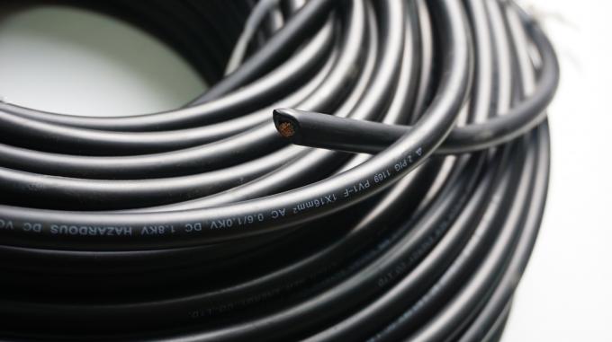 TUV certificate EN50618 standard 16mm2 PV1-F DC Solar Cable For Solar ...