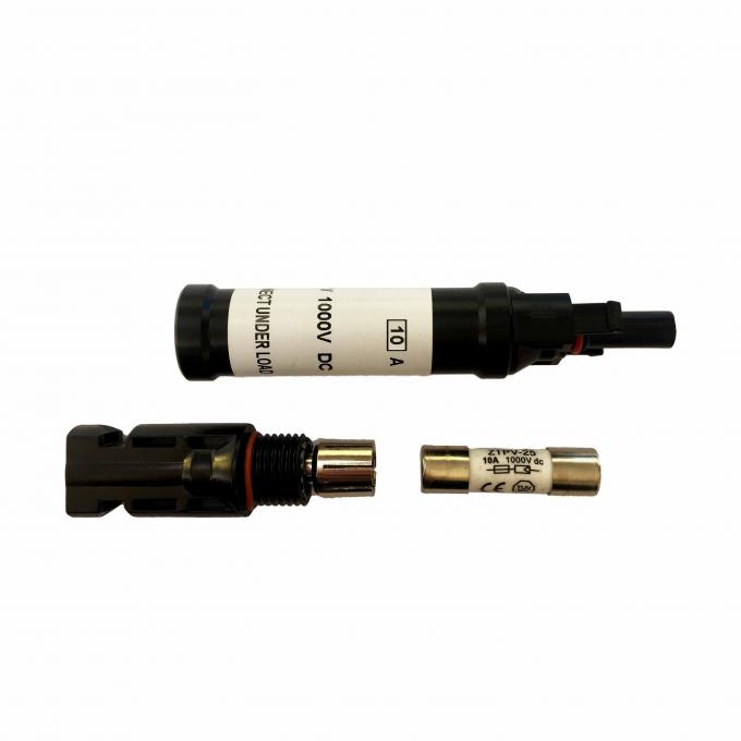 DC 1000V Inline PPO Black Solar Fuse Connector