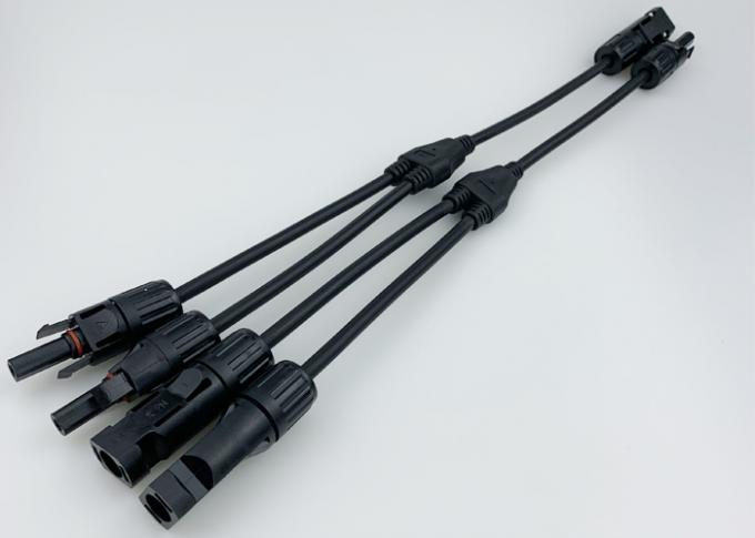 Y Type Male & Female PV Solar Panel Branch Connector