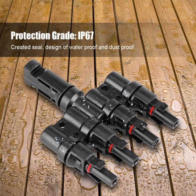 Male And Female Solar Panel Cable Pv004 T4 Mc4 Connector 4 In 1