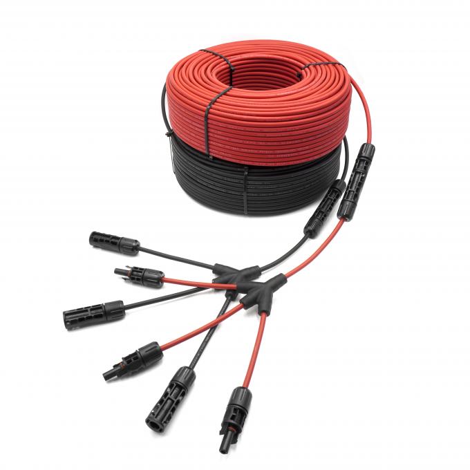 Y Branch Parallel Adapter Connector Cable Wire Plug Tool Kit For Solar ...